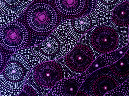 Alpara Seed Purple – Aboriginal Fabric Gallery