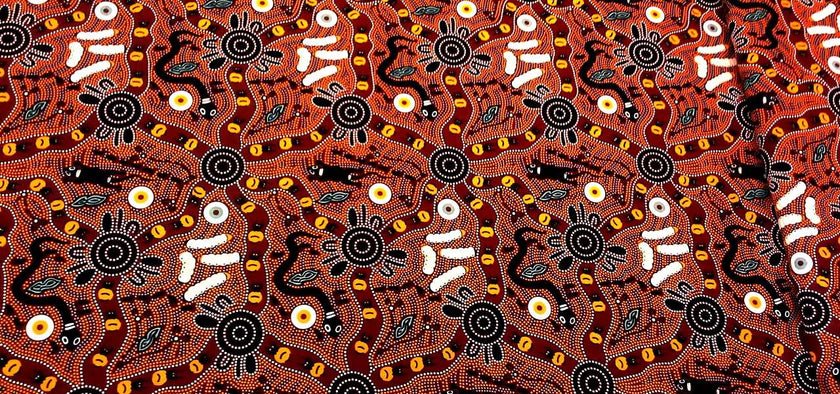 Bush Tucker Brown – Aboriginal Fabric Gallery