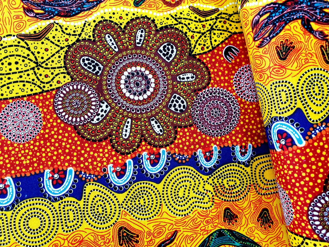 Home Country Gold - Fat Quarter – Aboriginal Fabric Gallery
