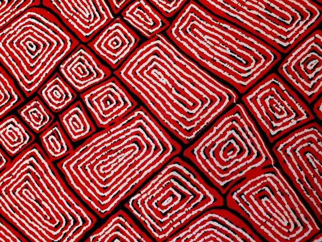 Tingari Cycle Red – Aboriginal Fabric Gallery